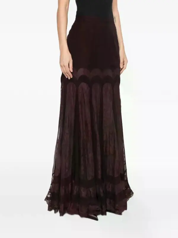Zimmermann Valiant Panelled Maxi Skirt - Brown