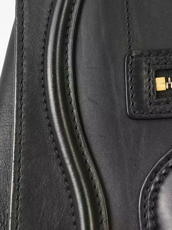 Celine Luggage Micro Leather Tote Bag