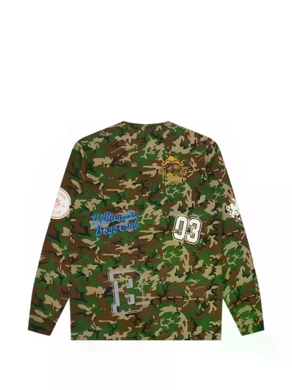 BILLIONAIRE BOYS CLUB Camouflage-print Long-sleeve T-shirt - Green