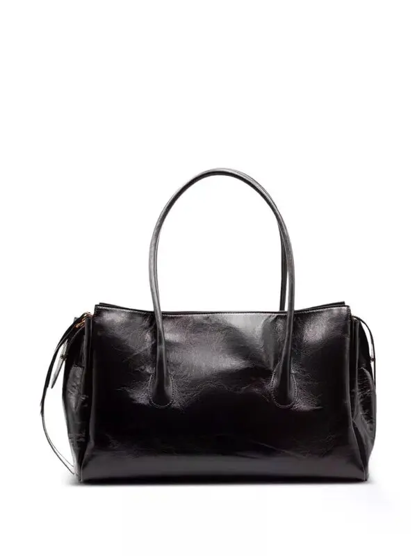 Roberto Festa Emeralda Glossy Leather Shoulder Bag