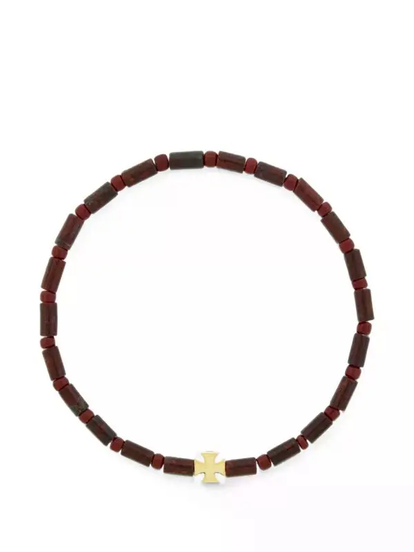 Luis Morais Maltese Cross Jasper Bracelet - Gold
