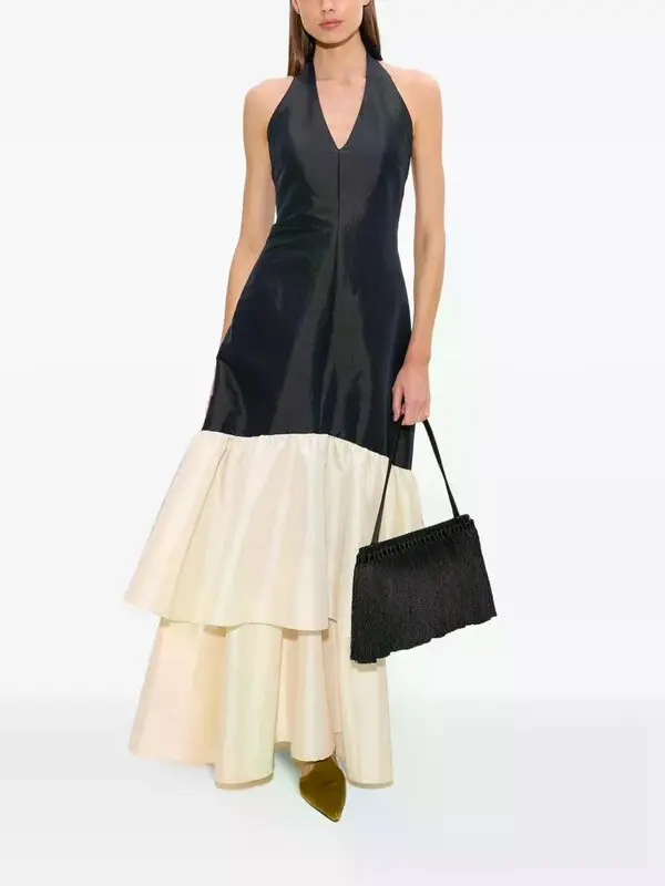 SIMONMILLER Magnolia Tiered Taffeta Maxi Dress