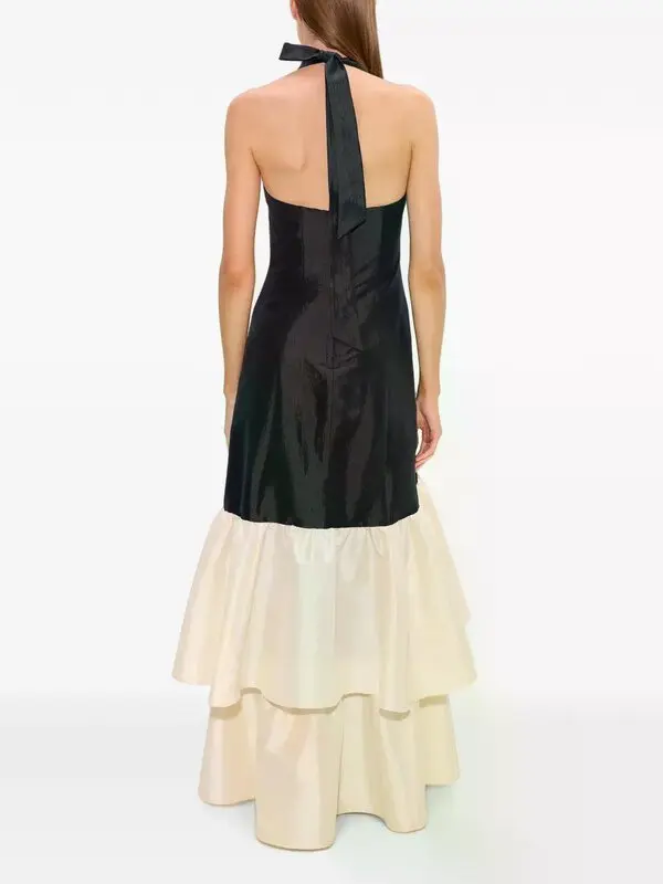 SIMONMILLER Magnolia Tiered Taffeta Maxi Dress