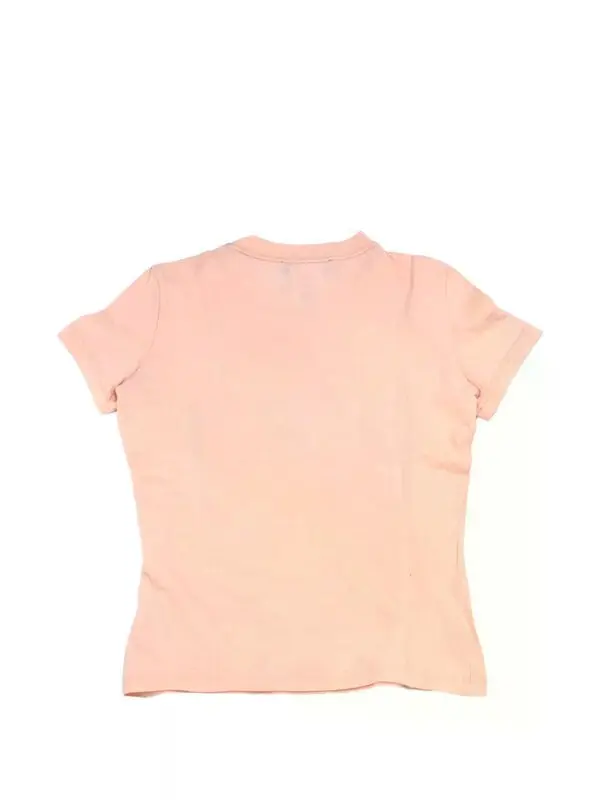 Dior X John Galliano 2003 Denim Logo-patch T-shirt