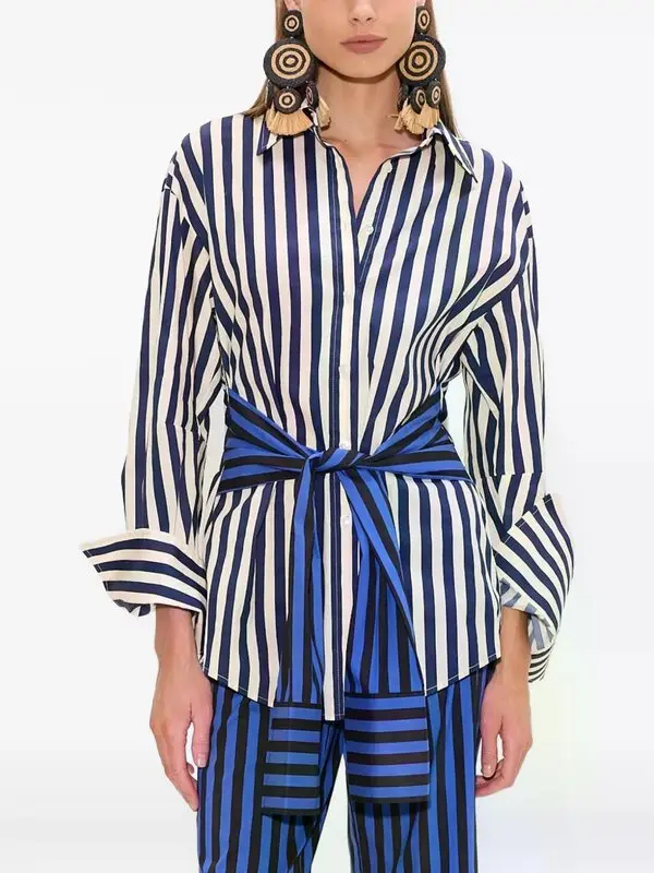 SIMONMILLER Inna Poplin Tie-waist Shirt