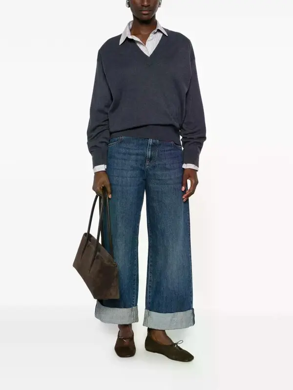 Brunello Cucinelli Turn-up Wide-leg Jeans