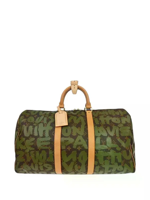 LOUIS VUITTON 50 Keepall Monogram Graffiti Duffle Bag