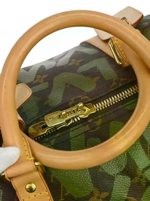 LOUIS VUITTON 50 Keepall Monogram Graffiti Duffle Bag