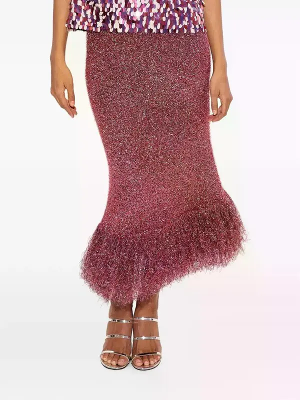 SIMONMILLER Brink Tinsel Knit Midi Skirt