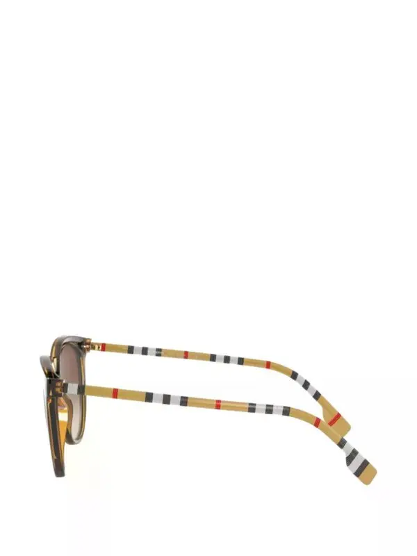 Burberry Tortoiseshell-effect Check-pattern Sunglasses