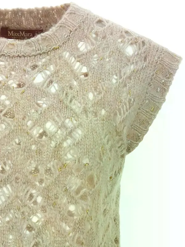 Max Mara Albero Perforated Knit Vest