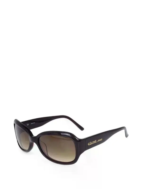 Celine Rectangle-frame Sunglasses - Brown