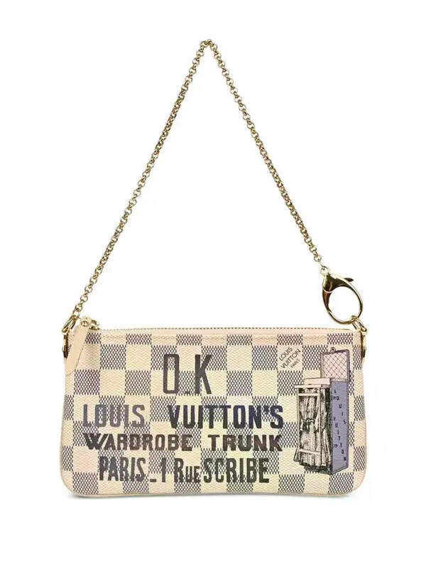 LOUIS VUITTON Medium Milla Damier Azur Shoulder Bag - Neutrals