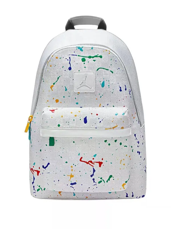 JORDAN 25l Paint-splatter Backpack - White