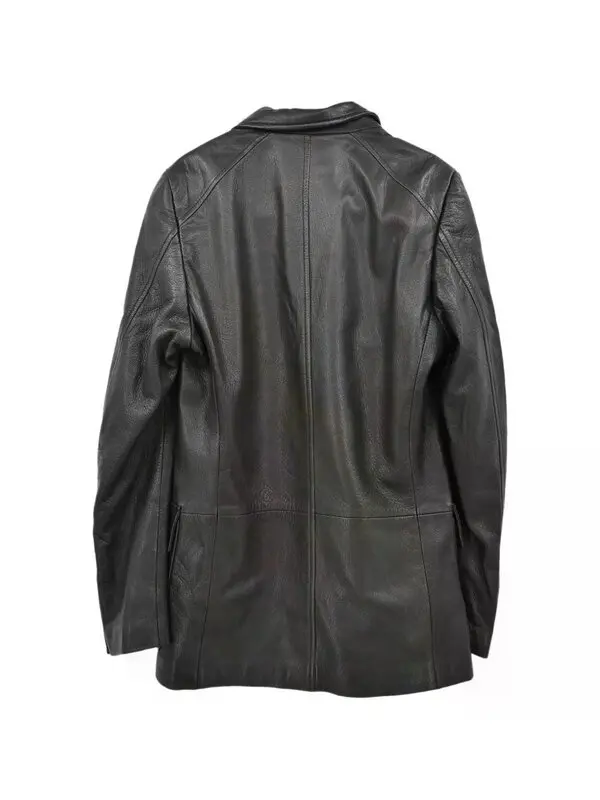 Gucci Single-breasted Leather Jacket
