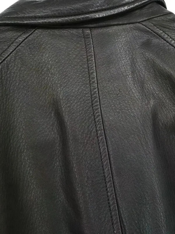 Gucci Single-breasted Leather Jacket