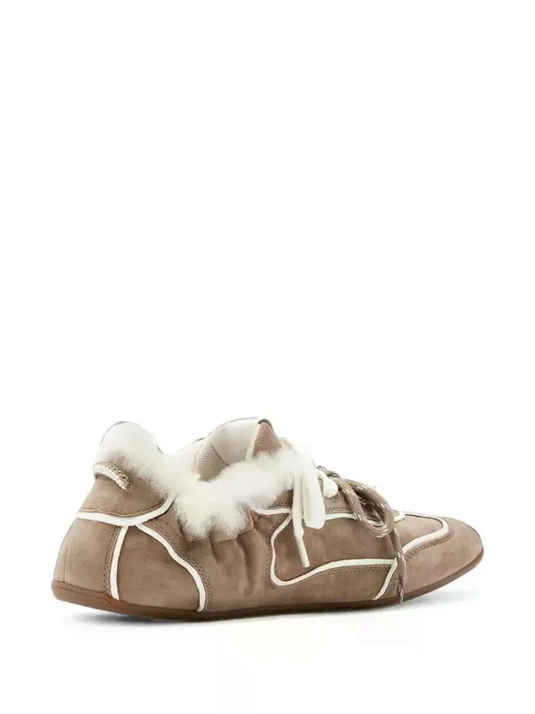 NAKED WOLFE Soul Shearling-trim Sneakers