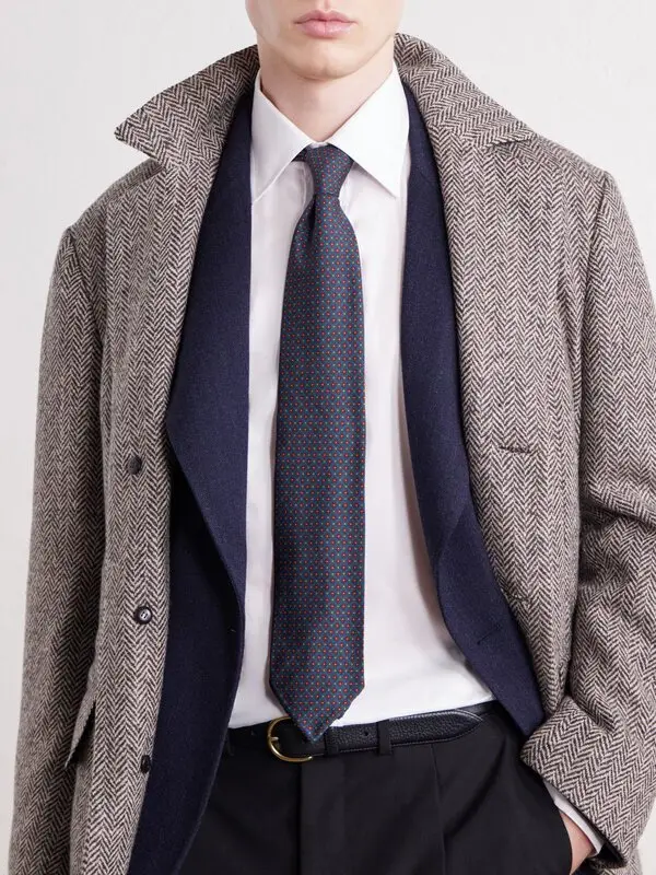 Rubinacci 8cm Printed Silk-twill Tie