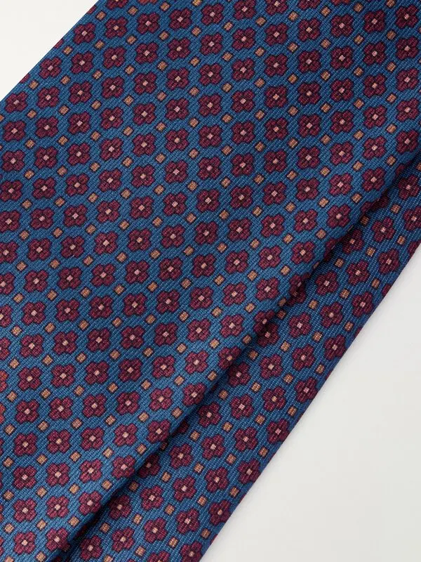Rubinacci 8cm Printed Silk-twill Tie