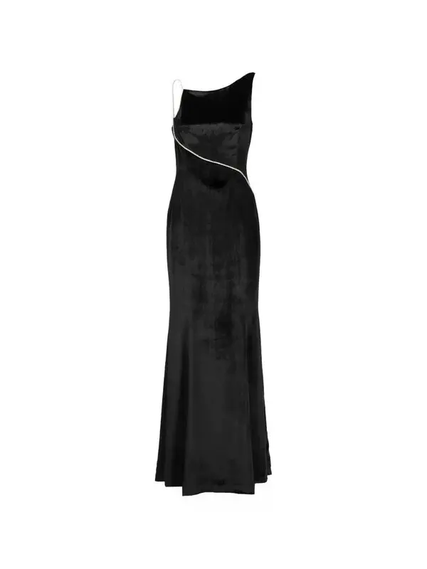 MARCO GABRIELLI ATELIER One-shoulder Crystal-embellished Maxi Dress