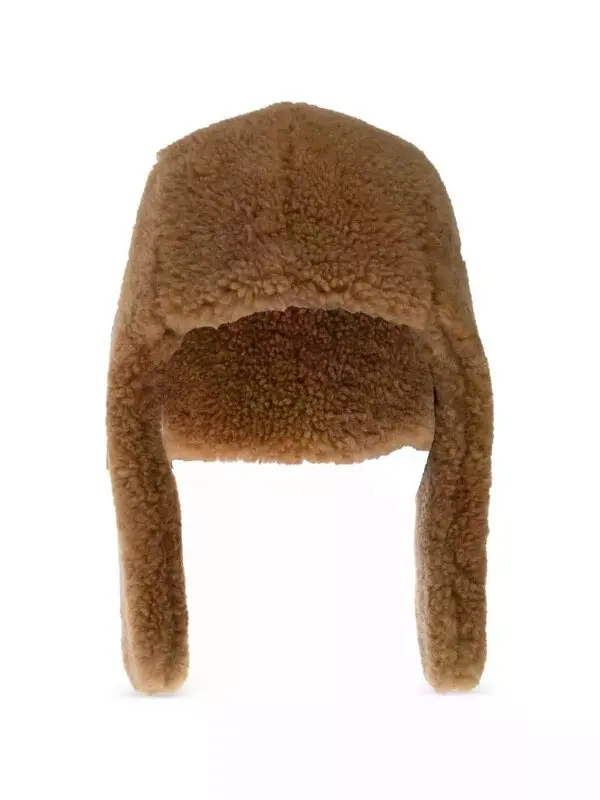 Loewe Shearling-effect Trapper Hat - Brown