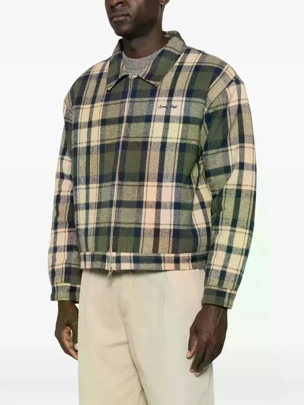 BRAM’S FRUIT Check-pattern Zip-up Jacket