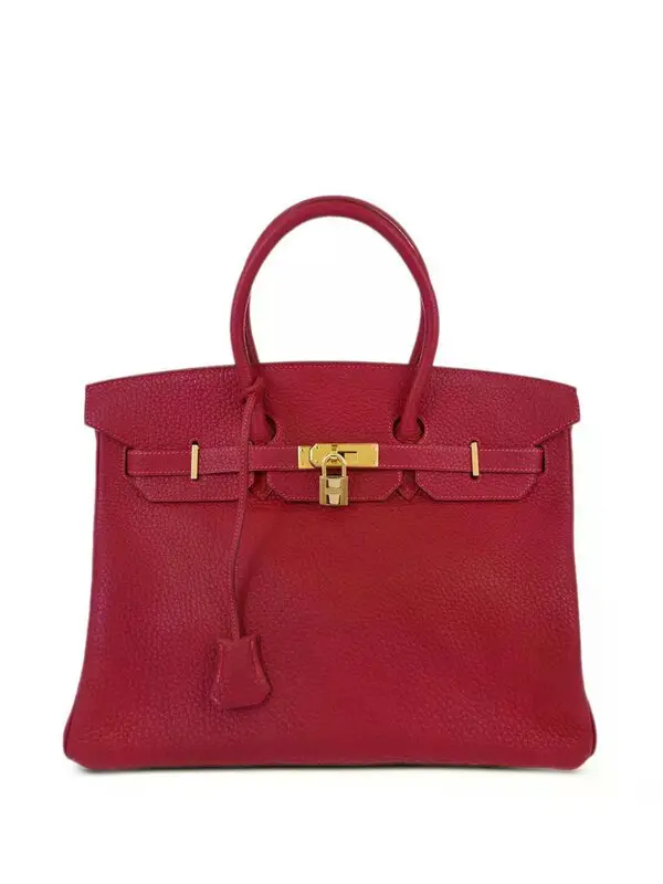 Hermès 2005 35 Birkin Tote Bag - Red
