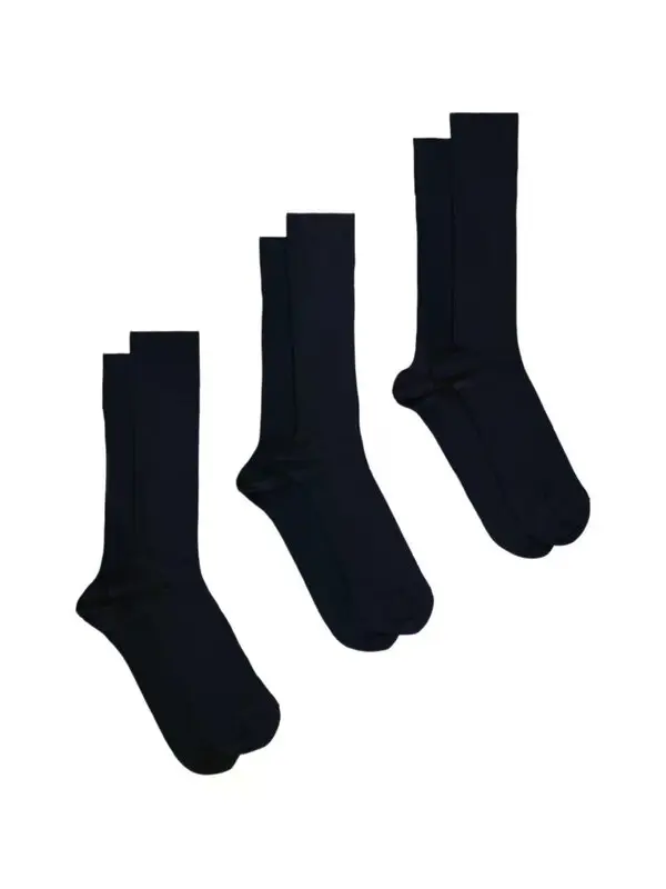 Nn07 Nine Ribbed-knit Socks Set