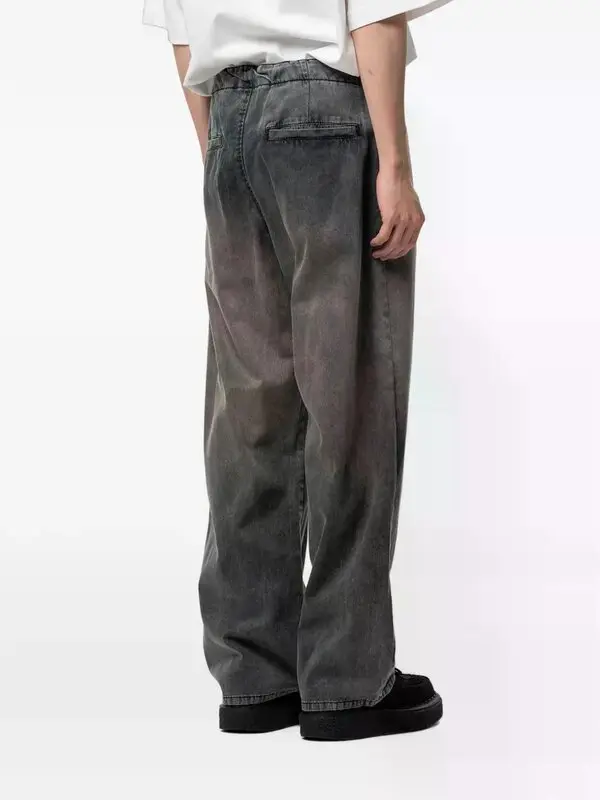 Mihara Yasuhiro Sun Faded Like Herringbone Wide Pants