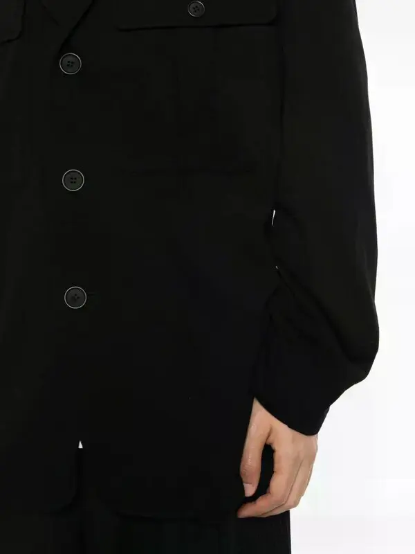 Yohji Yamamoto Button-up Chest-pocket Blazer