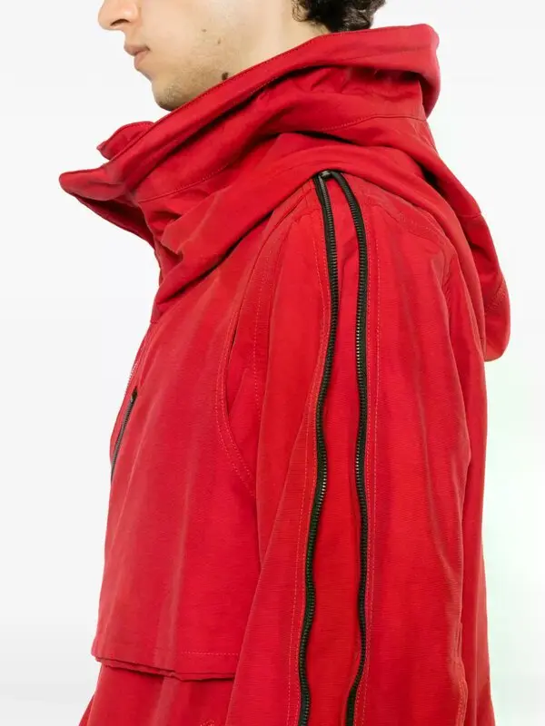 NUDE:MASAHIKO MARUYAMA Muti-zip Short Military Hooded Jacket