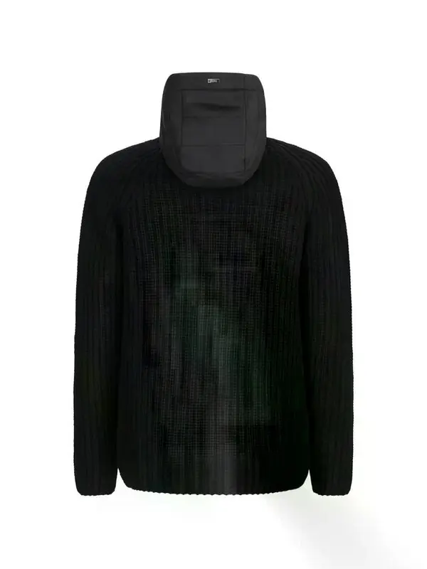 Herno Ribbed-knit Hooded Jacket