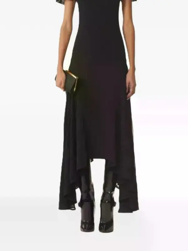 LANVIN Godet-flare Dress In Silk And Cotton