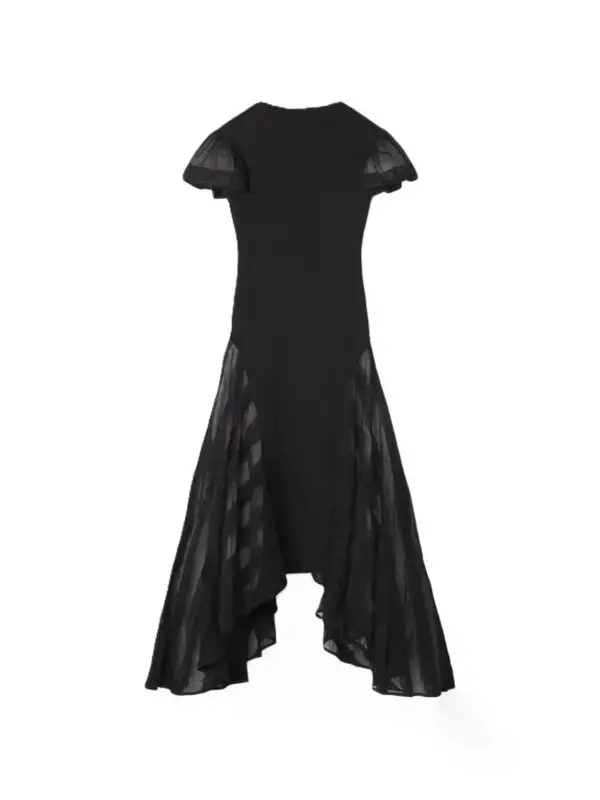 LANVIN Godet-flare Dress In Silk And Cotton