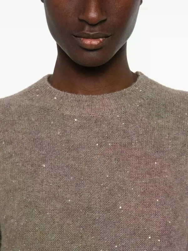 PAPER LACE Sequin-embellished Sweater