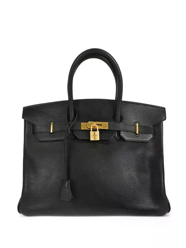 Hermès 2003 35 Birkin Ardennes Tote Bag - Black