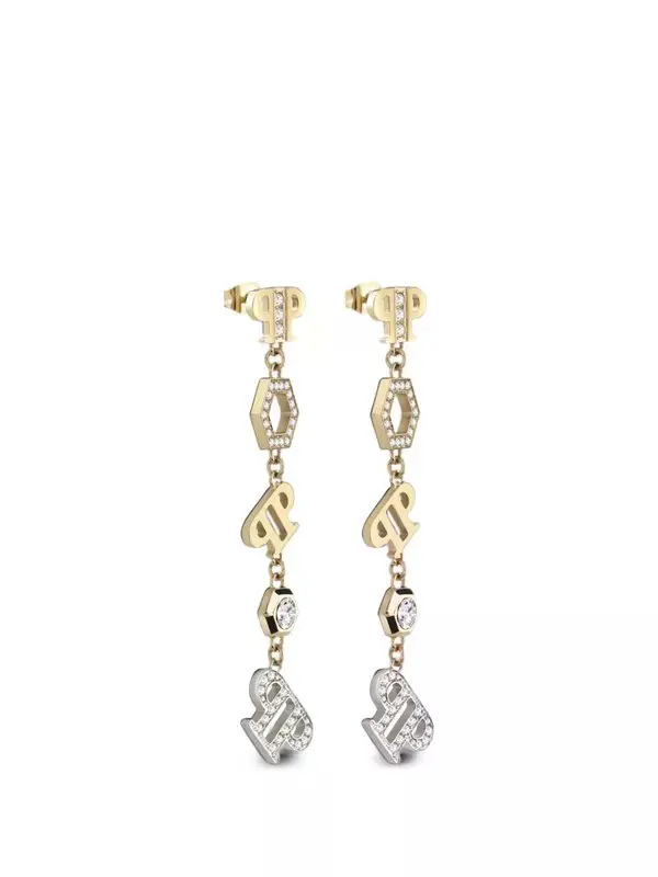 Philipp Plein Pp Elements Crystal-embellished Earrings