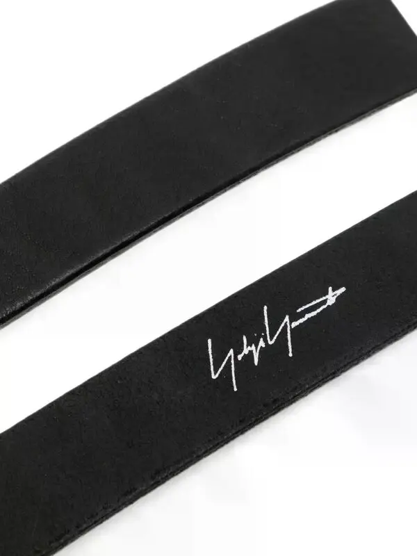 Yohji Yamamoto Logo-engraved Buckle Belt