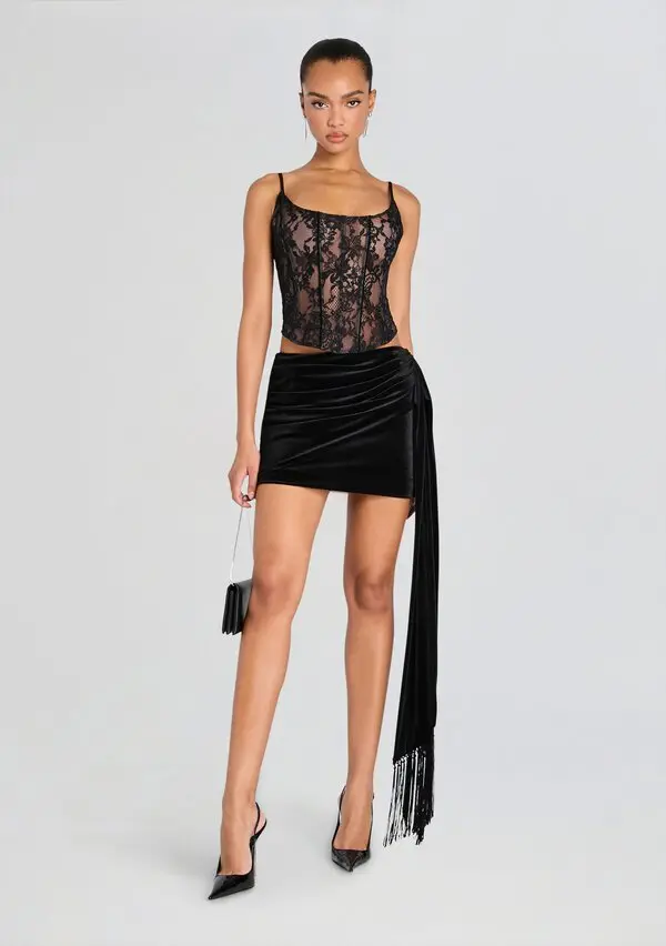 Retrofete Imperia Velvet Skirt