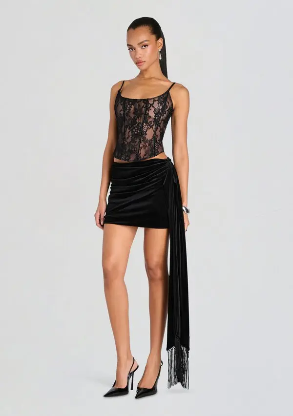 Retrofete Imperia Velvet Skirt