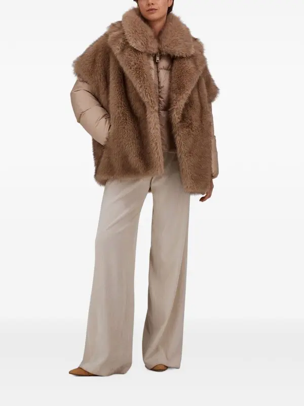 Herno Faux-fur Vest - Multicolor