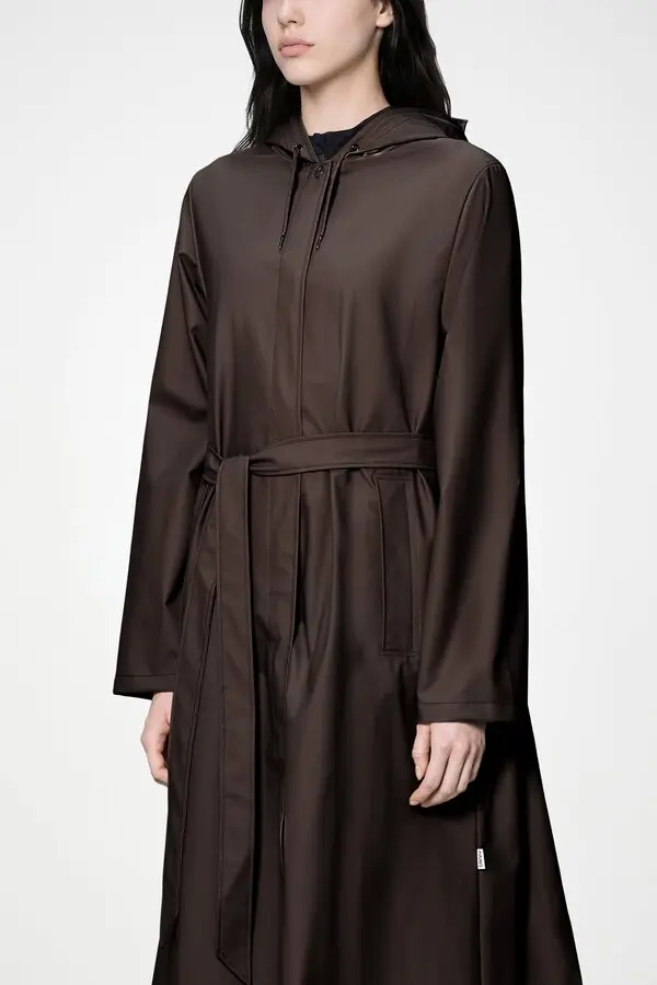 Rains A-line Longer W Jacket - Navy