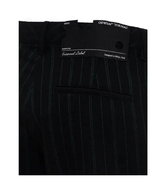 Off-White Striped Tapered Pants