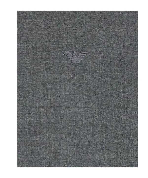 Emporio Armani Logo Embroidered Wool Shirt