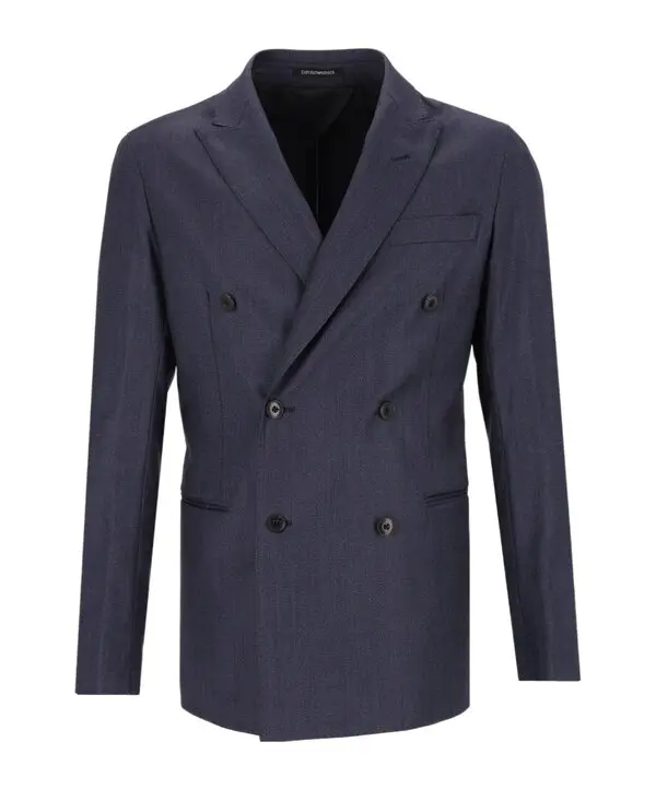 Emporio Armani Double-breasted Peak-lapel Suit