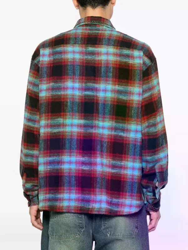 BAZISZT Jedi Stud-embellished Checked Shirt