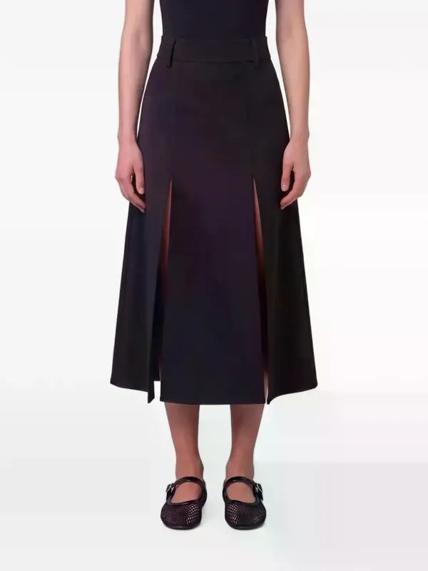 SUTTON NEW YORK Panelled Midi Skirt - Black