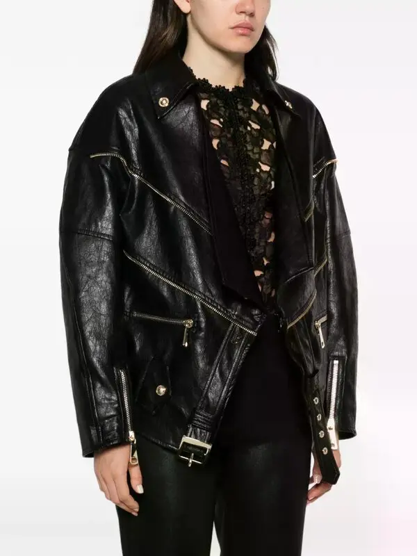 BABYLONE PARIS Belted Biker Jacket