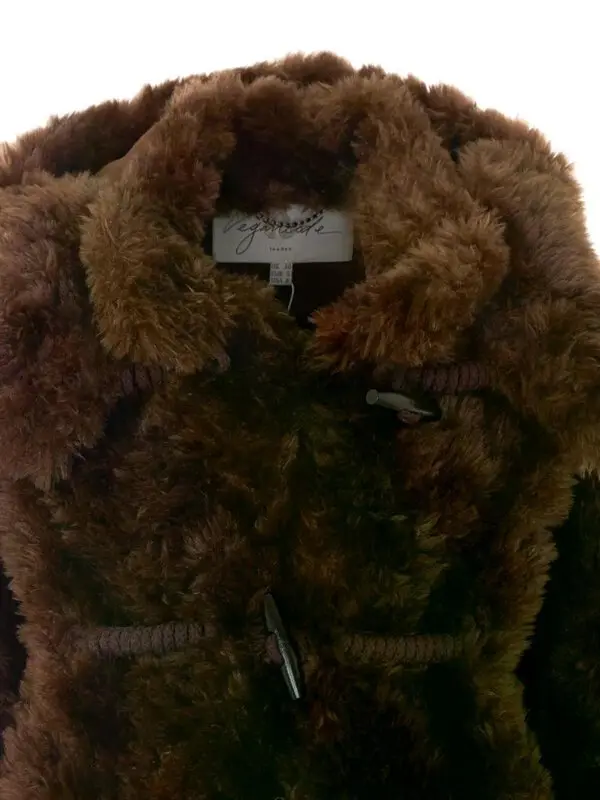 VEGANCODE Faux-fur Hooded Jacket