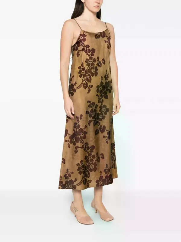 UMA WANG Anaya Floral-print Midi Dress